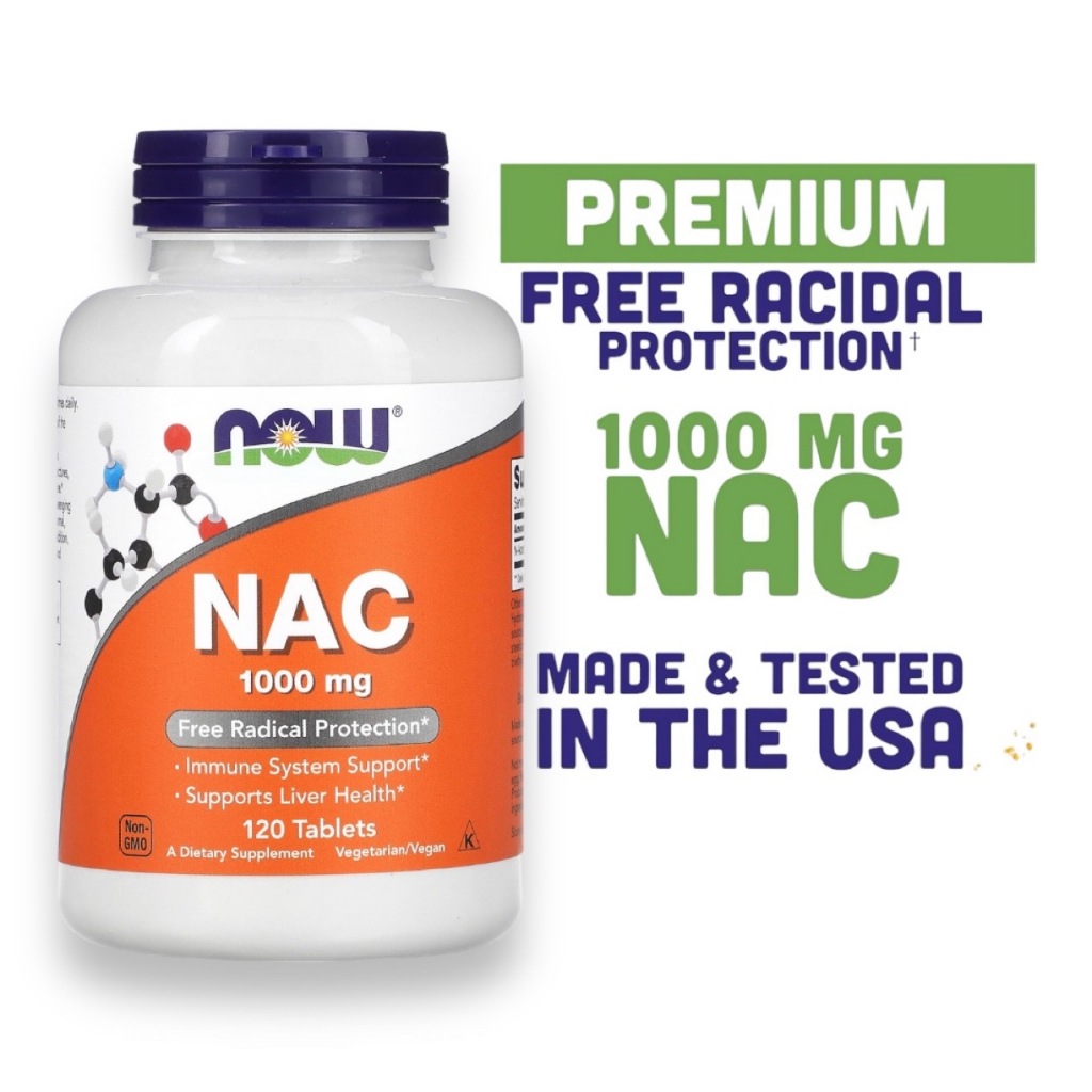 NOW Supplements, NAC (N-Acetyl-Cysteine) 1,000 mg or 600 mg, Free ...