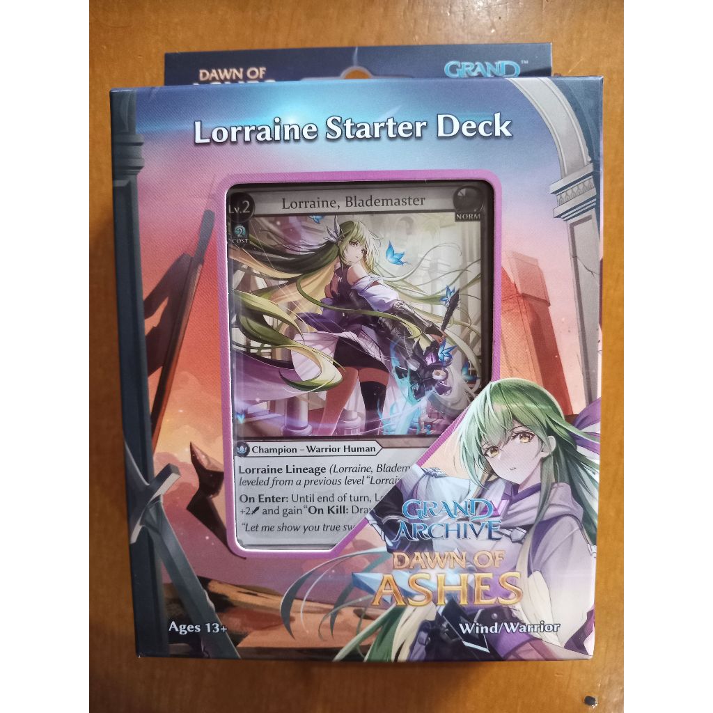 Grand Archive TCG Lorraine, Blademaster Wind Warrior Starter Deck Sealed English | Shopee ...