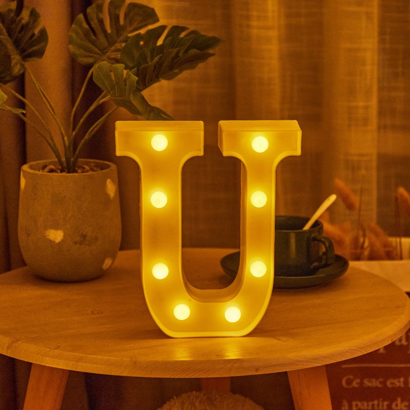 21cm Large-Sized Letter Light Party Decoration Light 3D Letter LED ...