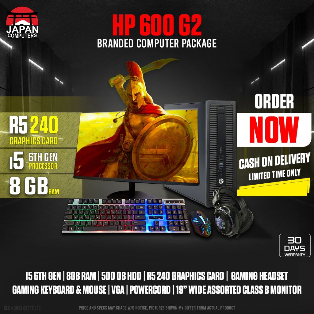 HP 600 G2 DESKTOP PACKAGE i5 6TH GEN | Shopee Philippines