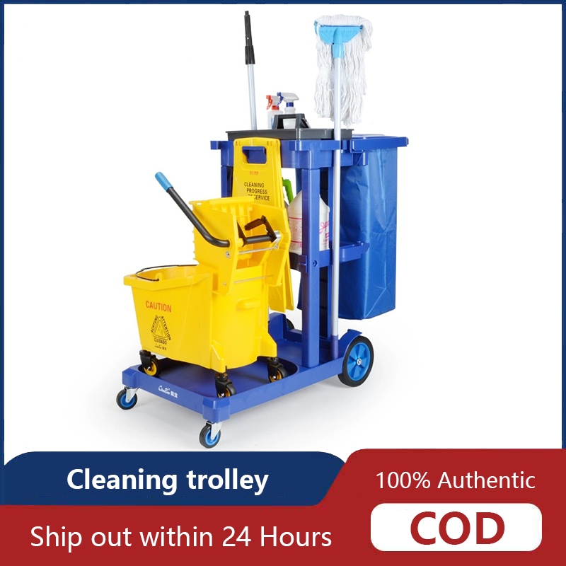 Cleaning Trolley Multifunctional Cleaning Cart Restaurant Hotel ...