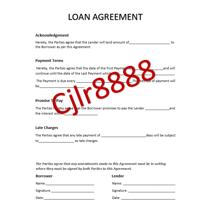 Booklet Loan/Lender Money ( Receipt,Payment Index Card,Agreement Pad ...
