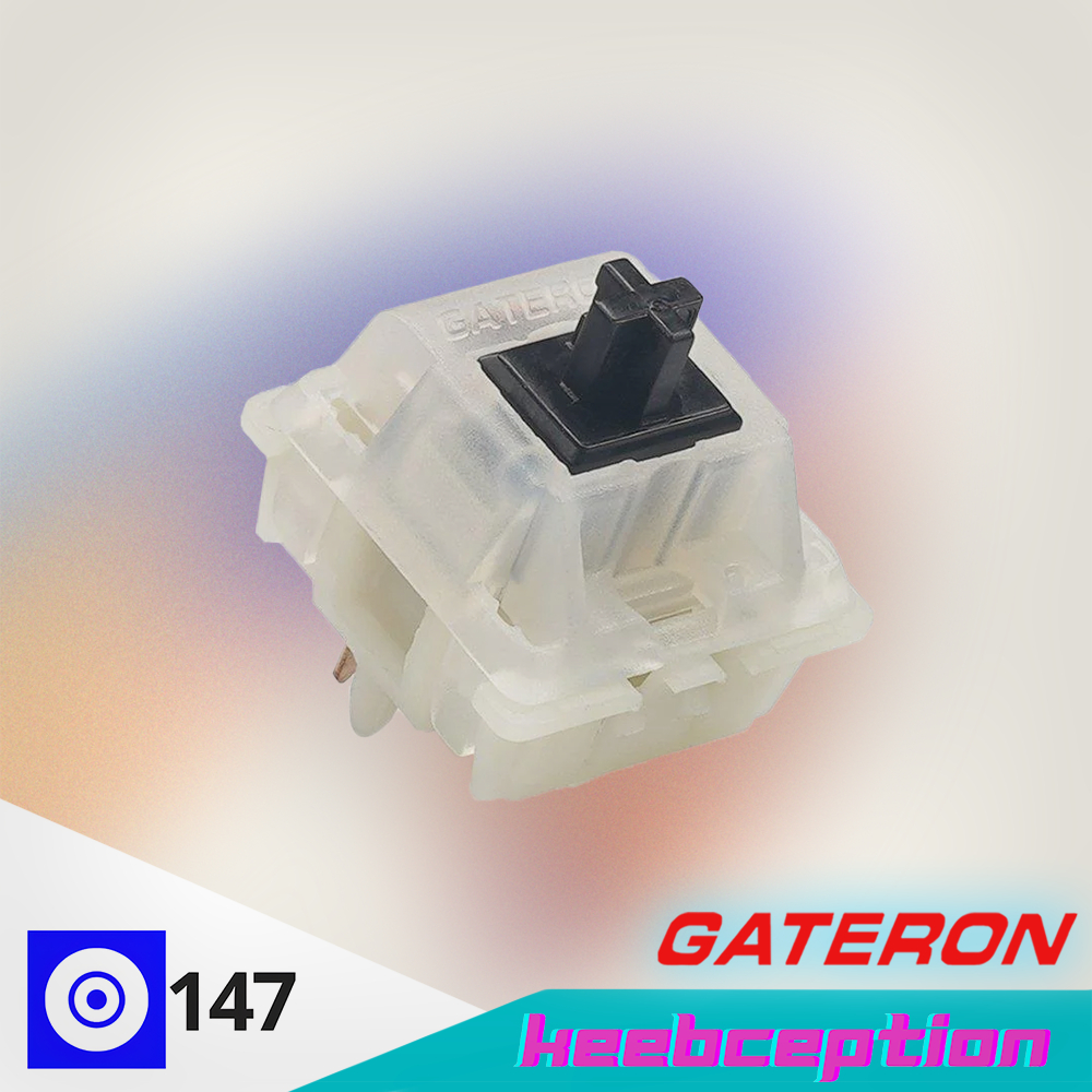 Gateron Milky Black [Full Milky] Linear Switch (5 or 10 pcs ...