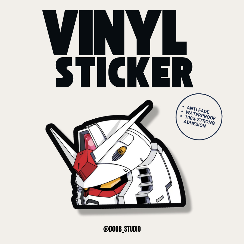 Gundam RX 78-2 Peeker Sticker (Waterproof, Laminated, Fade Proof ...