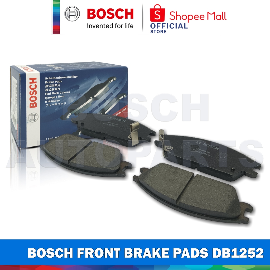Bosch Front Brake Pads BP9059 (DB1252) for Hyundai Eon 2011 - 2019 ...