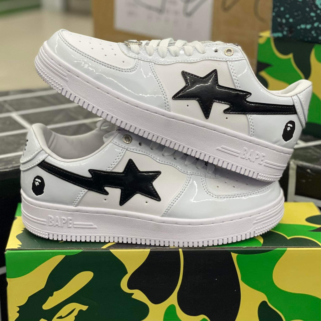 Bape Sta Shoes With Free Socks High Quality Eqpt Manufactured Not Class ...