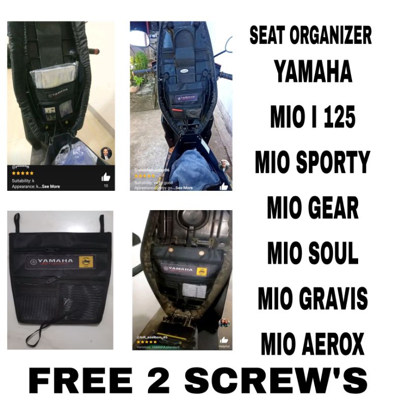 UNDER SEAT ORGANIZER FOR MIO I 125 / MIO SPORTY / MIO GEAR / MIO GRAVIS ...