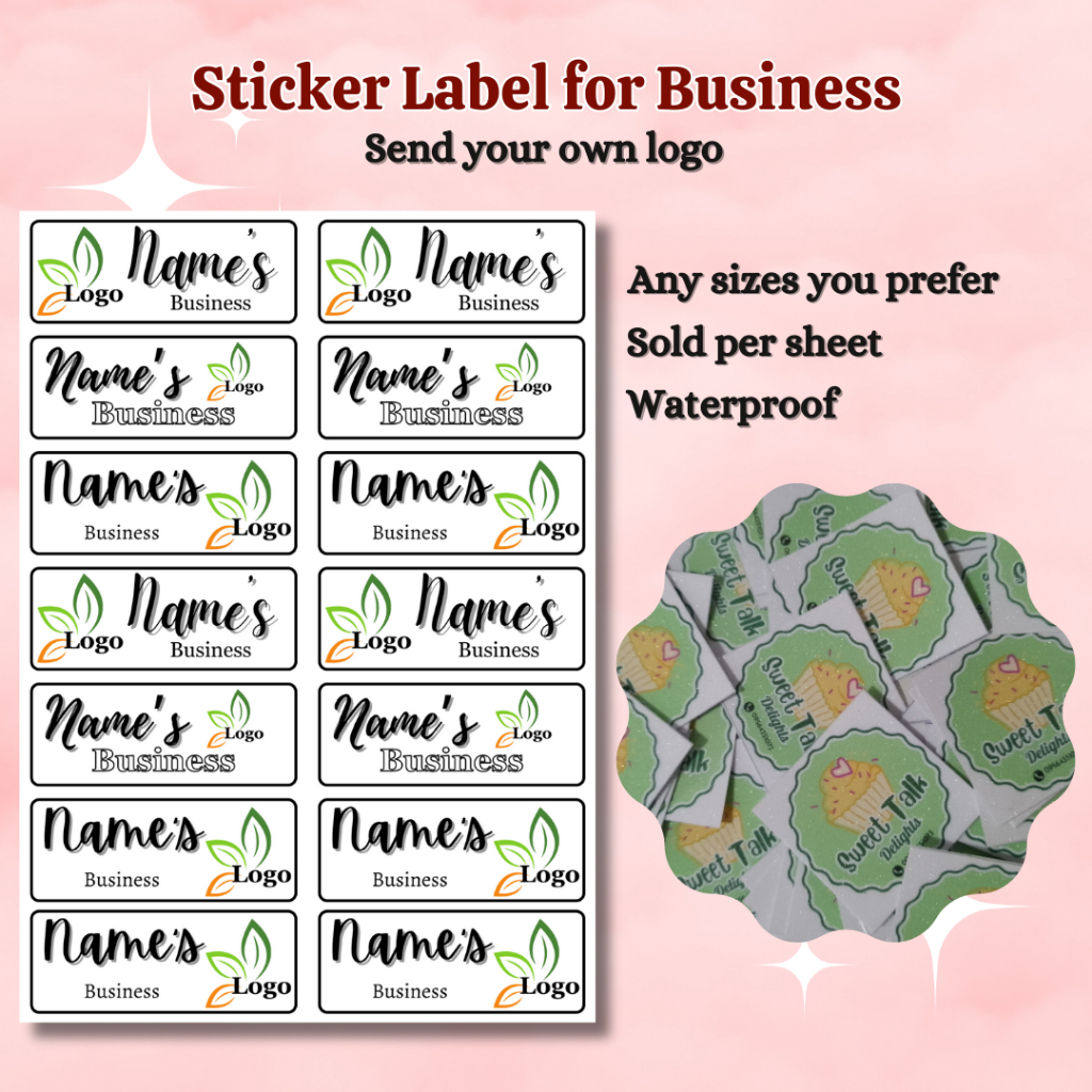 Customized Sticker Label | Logo Sticker | Business Sticker |Product ...