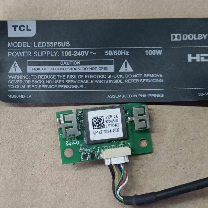TCL LED55P6US wifi module | Shopee Philippines