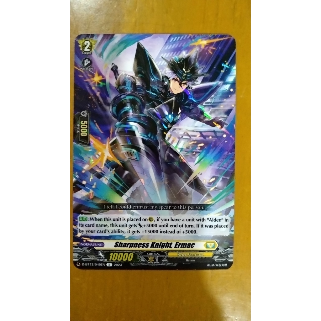 CFV Sharpness Knight, Ermac R D-BT13 Cardfight Vanguard English Keter Sanctuary | Shopee Philippines