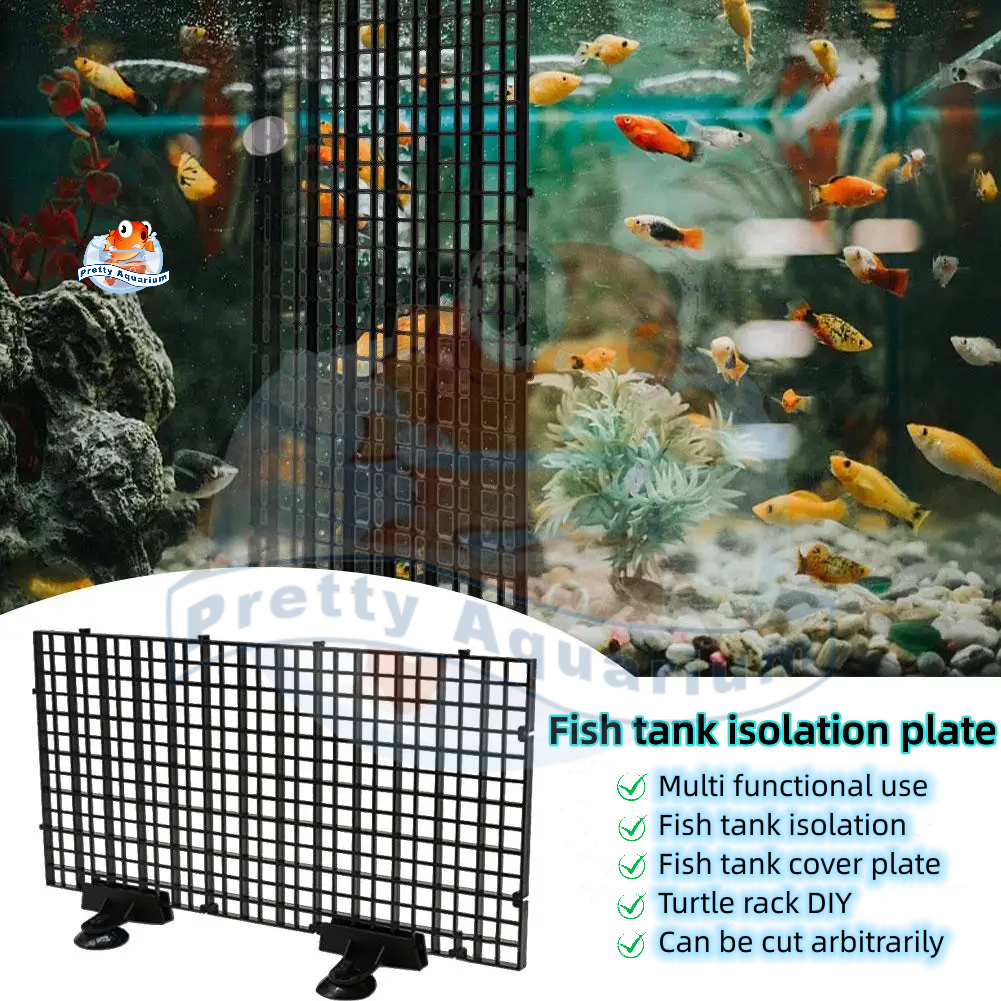 Aquarium Isolate Board Plastic Divider Filter Isolation Plate Net Fish ...