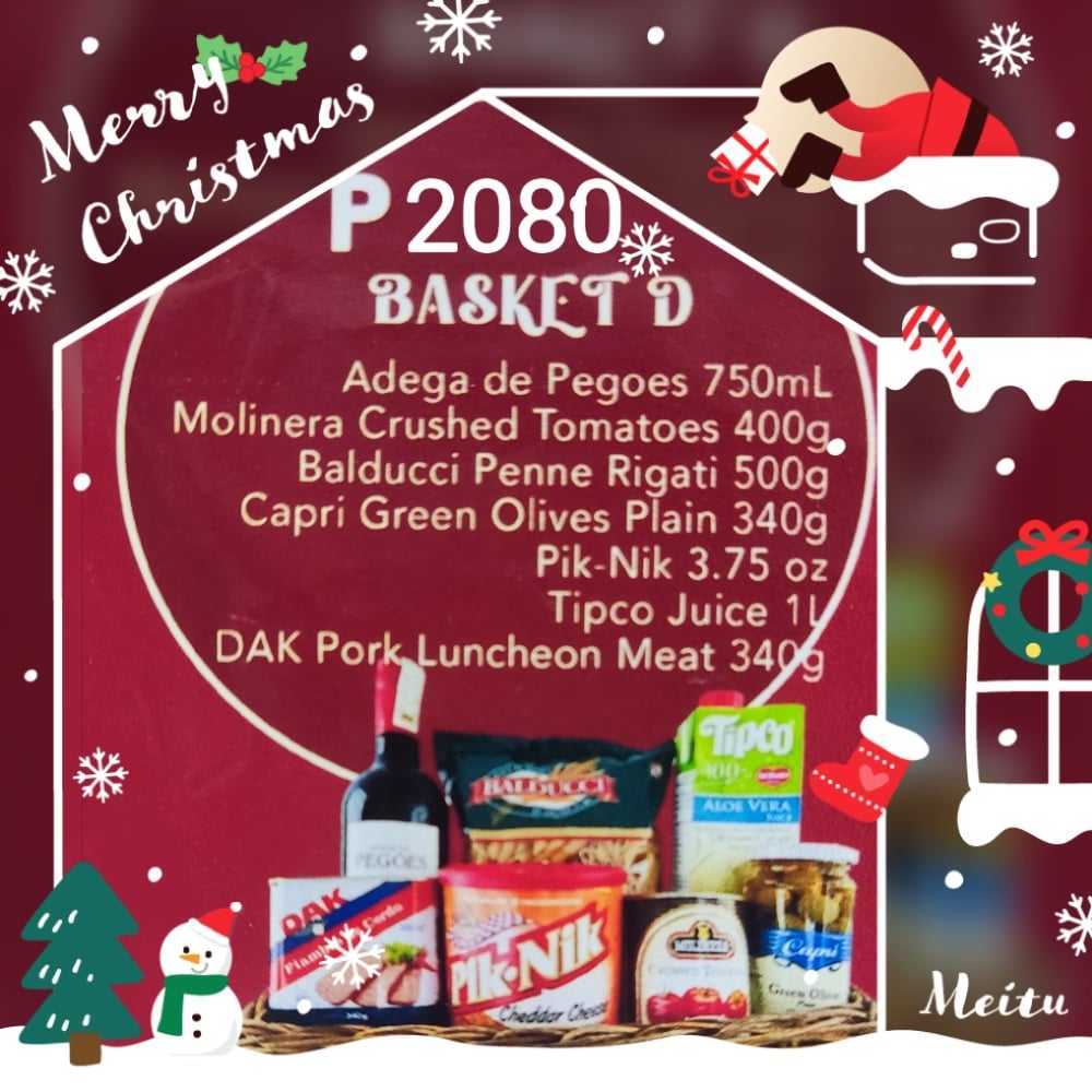 Christmas Basket Groceries Noche Buena Package D Perfect for this ...