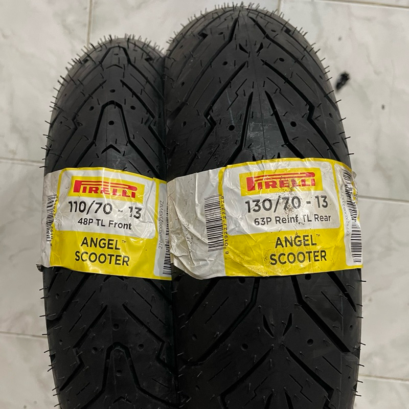 PIRELLI ANGEL SCOOTER TIRES NMAX SET (NMAX V1/V2/V2.1) FREE SEALANT ...