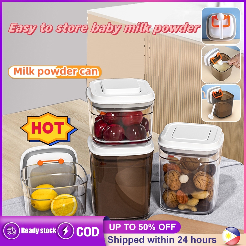 MOONY Baby Milk Powder Container Seal Milk Powder Can Food Storage Box ...