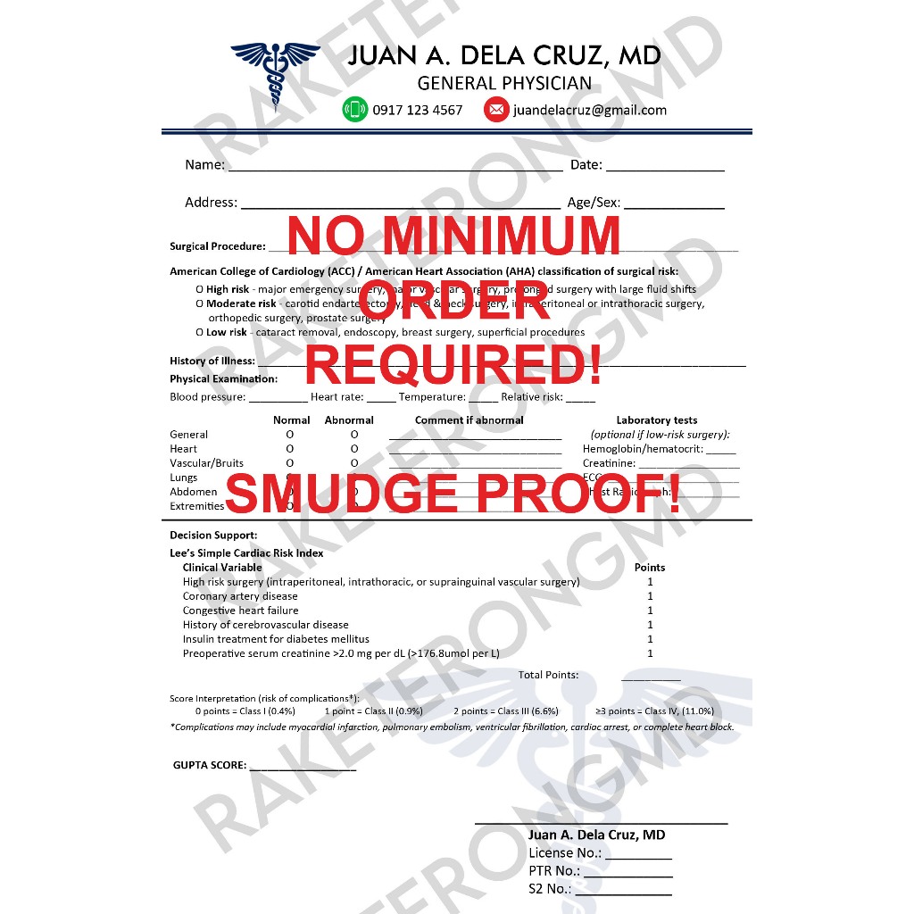 CP CLEARANCE, CARDIOPULMONARY CLEARANCE FORM | Shopee Philippines