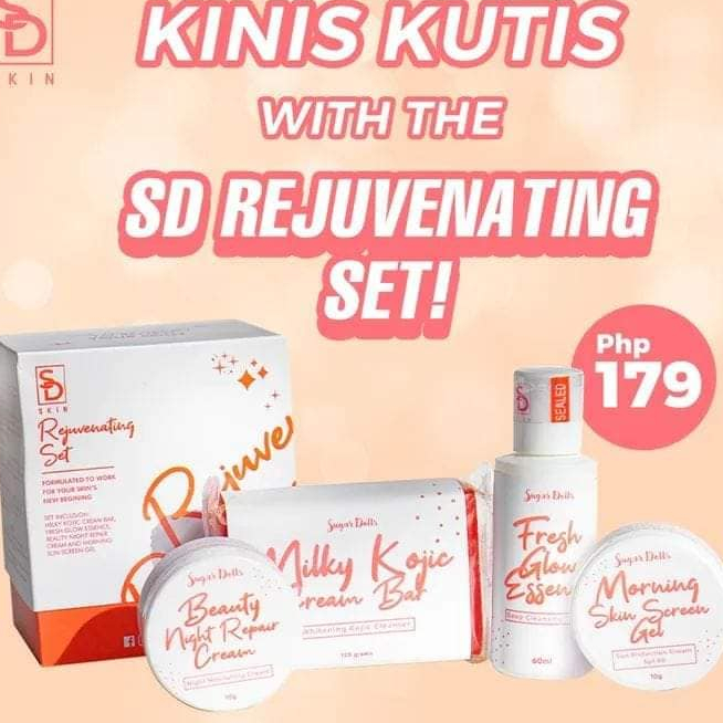 Sugar Dolls Rejuvenating Set | SD Skin Rejuvenating 4in1 Set | Shopee ...