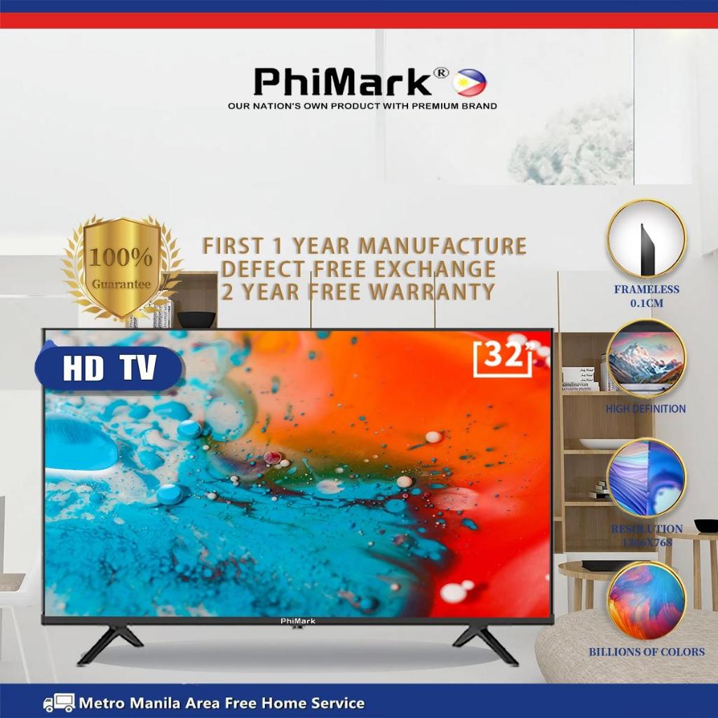 PHIMARK 32" HD FRAMELESS DIGITAL LED TV (ISDB-T RECEIVER) | Shopee Philippines