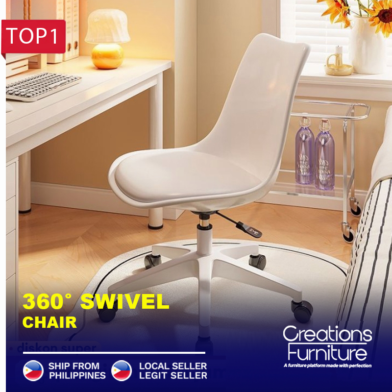 Computer chair with cushion Office swivel chair Study chair Ergonomic ...