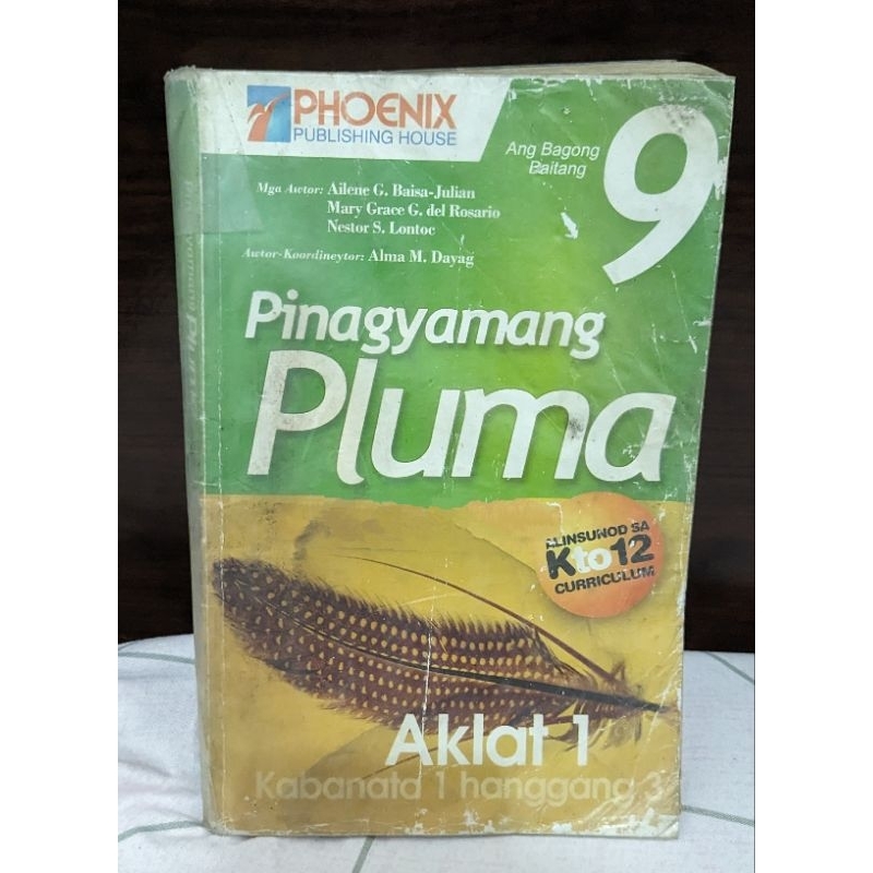 Pinagyamang Pluma 9 Aklat 1 (Heavily Used) | Shopee Philippines