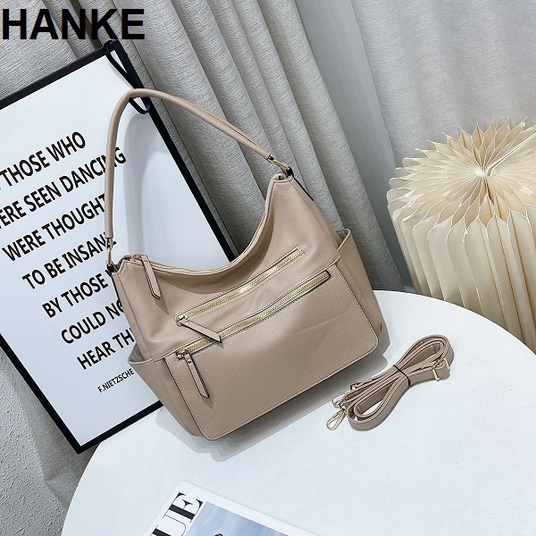HANKE Women's Leather Shoulder Bag Sling Bag Big Capacity Bag | Shopee ...