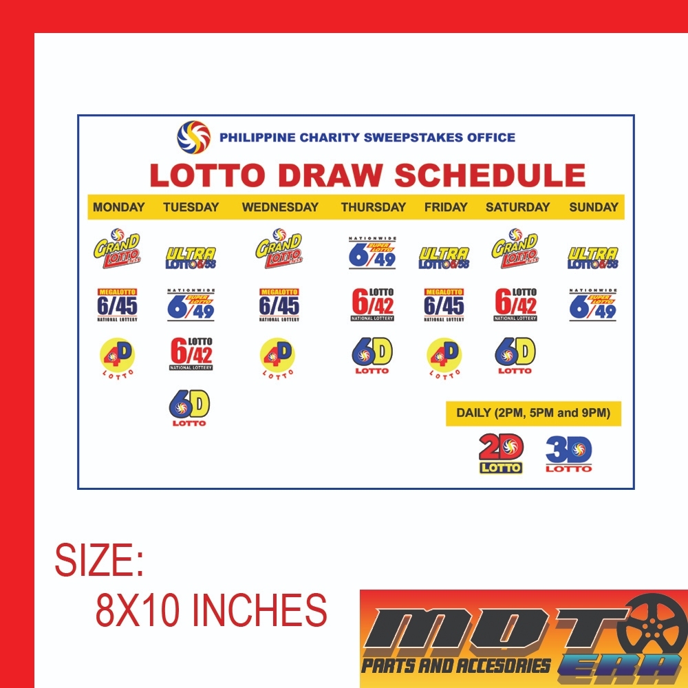 TODAYS DRAW BOARD / DAILY DRAW SCHEDULE BOARD | Shopee Philippines