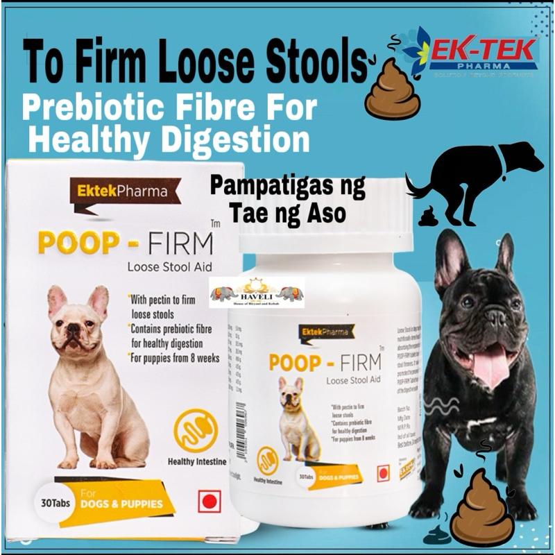 Sale!EkTek Pharma Poop Firm Loose Stool Aid For Puppies And Dogs 30Tabs ...