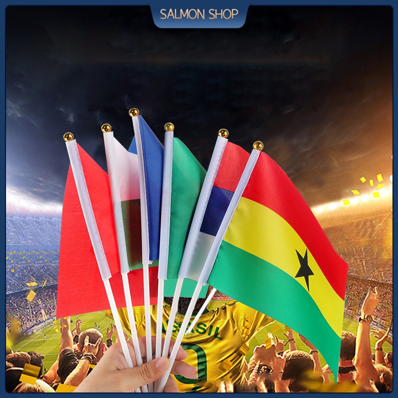 32Pcs 14x21cm Hand Held Flags World Country Hand Flag Small National ...