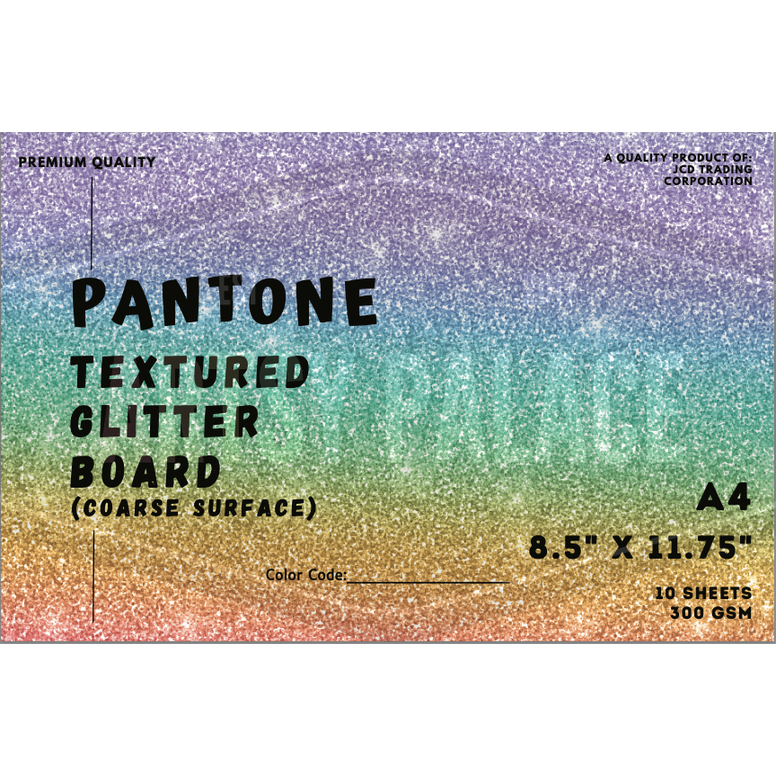 Pantone [ PTB ] Texture Glitter Board 300gsm (10 sheets) | Shopee ...