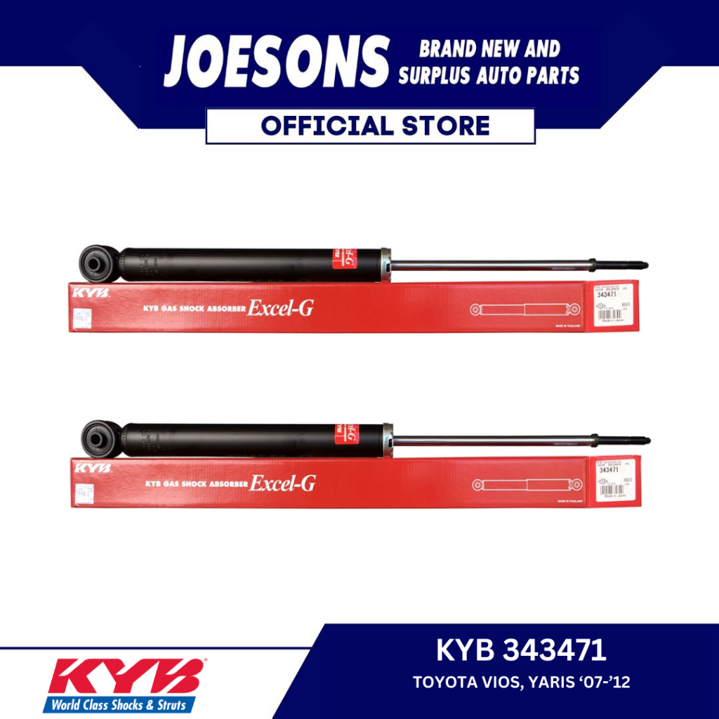 KYB 343471 FOR TOYOTA VIOS, YARIS 2007 - 2012 PER PIECE REAR GAS SHOCK ...