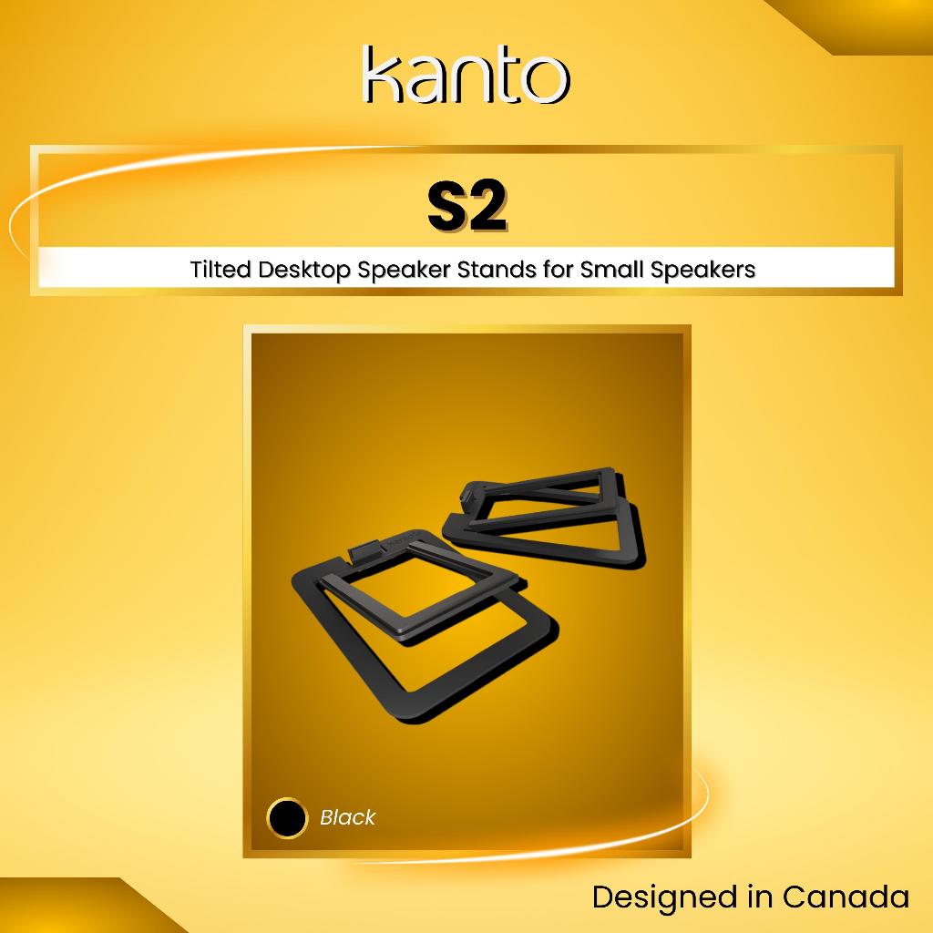 Kanto S2 Desktop Speaker Stands for Small Speakers (black) | Shopee Philippines
