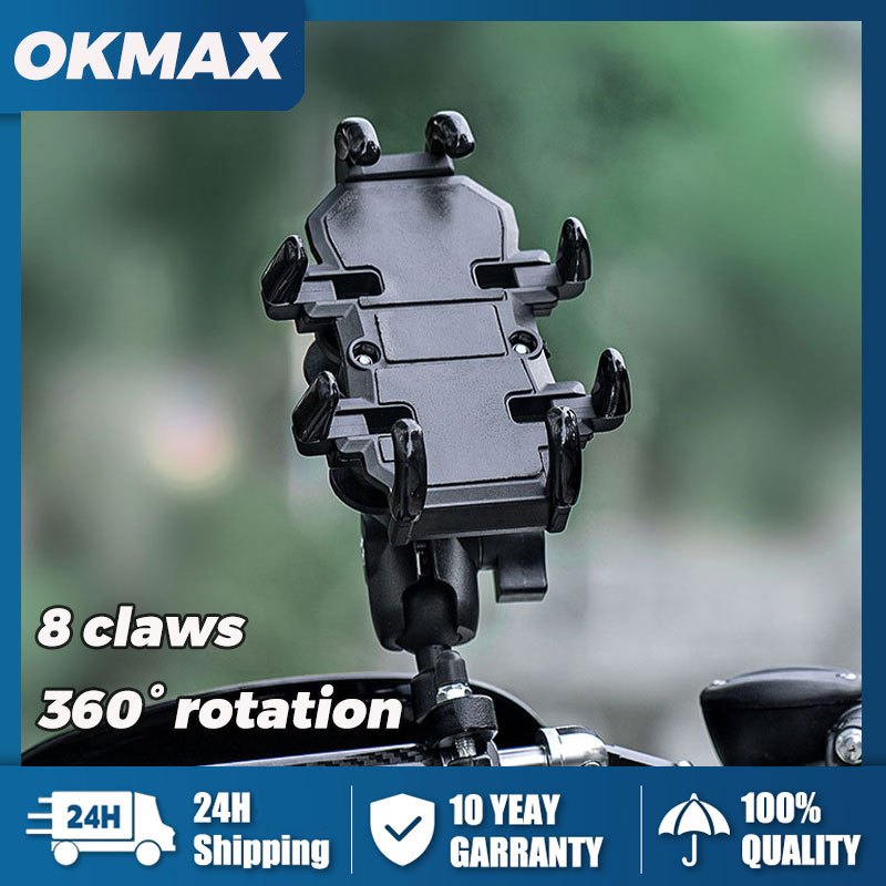 【Damping】 cellphone holder for motorcycle Phone Mobile Mount Motor cp ...