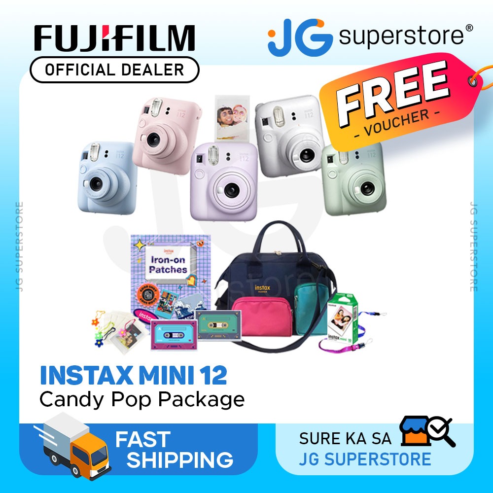 FUJIFILM Instax Mini 12 CITY POP Edition Package Instant Camera Bundle ...