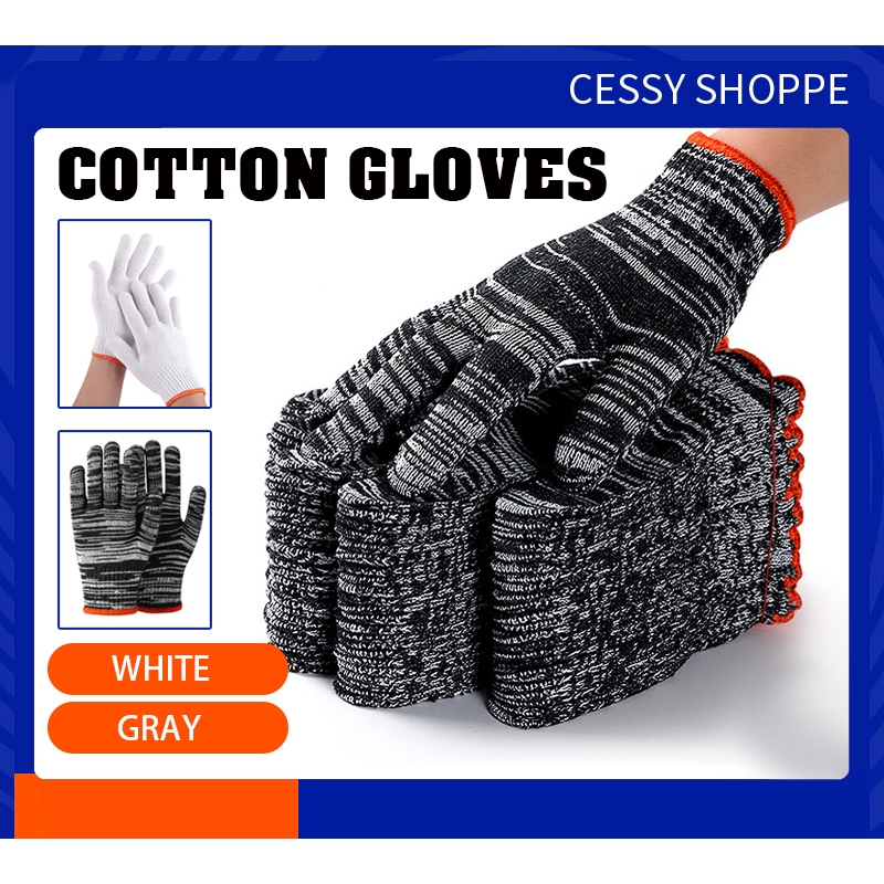 Cotton Gloves Protective Gloves Industrial and Household Reusable Work ...