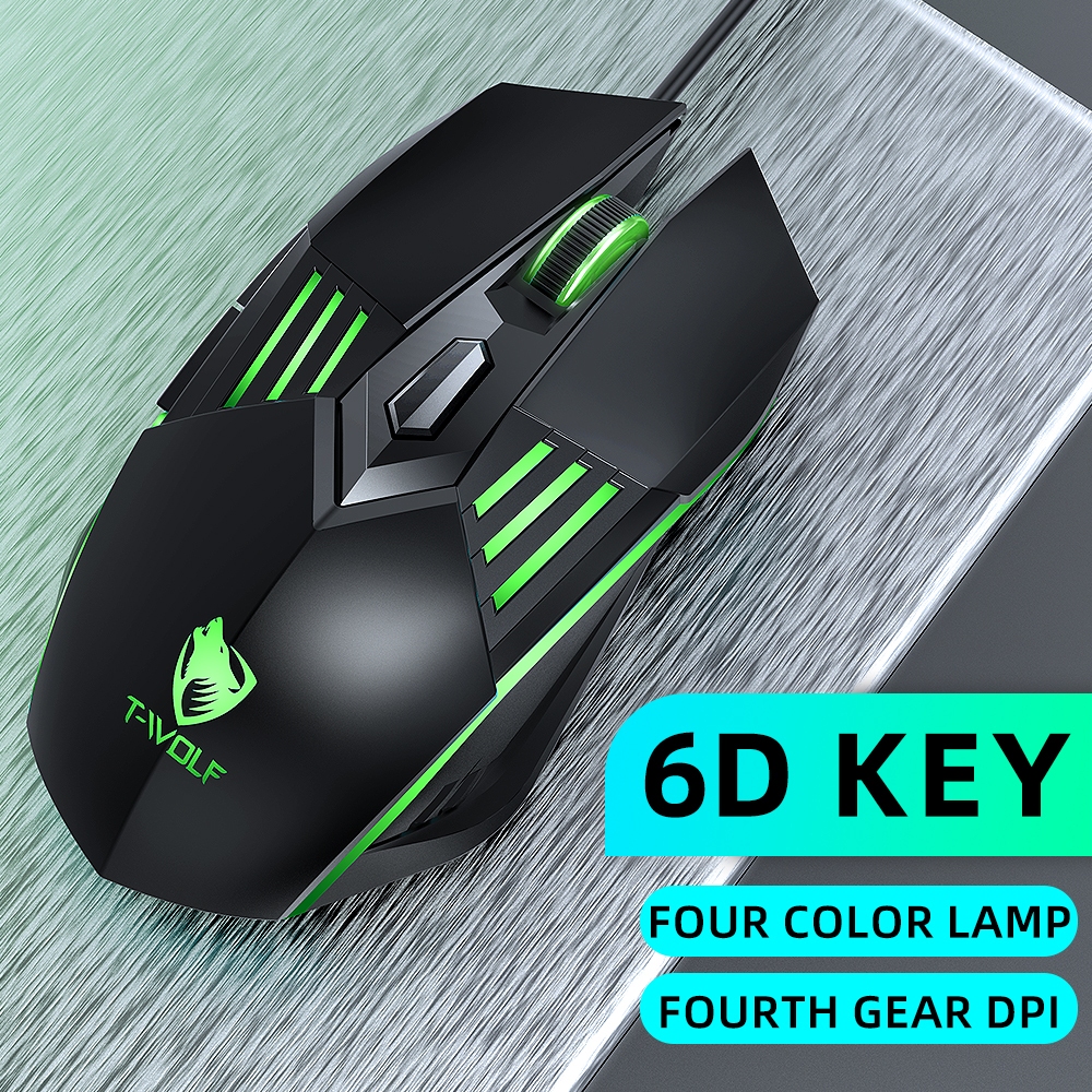 USB Wired Gaming Mouse 6D Light Game Mouse TWOLF G560 | Shopee Philippines