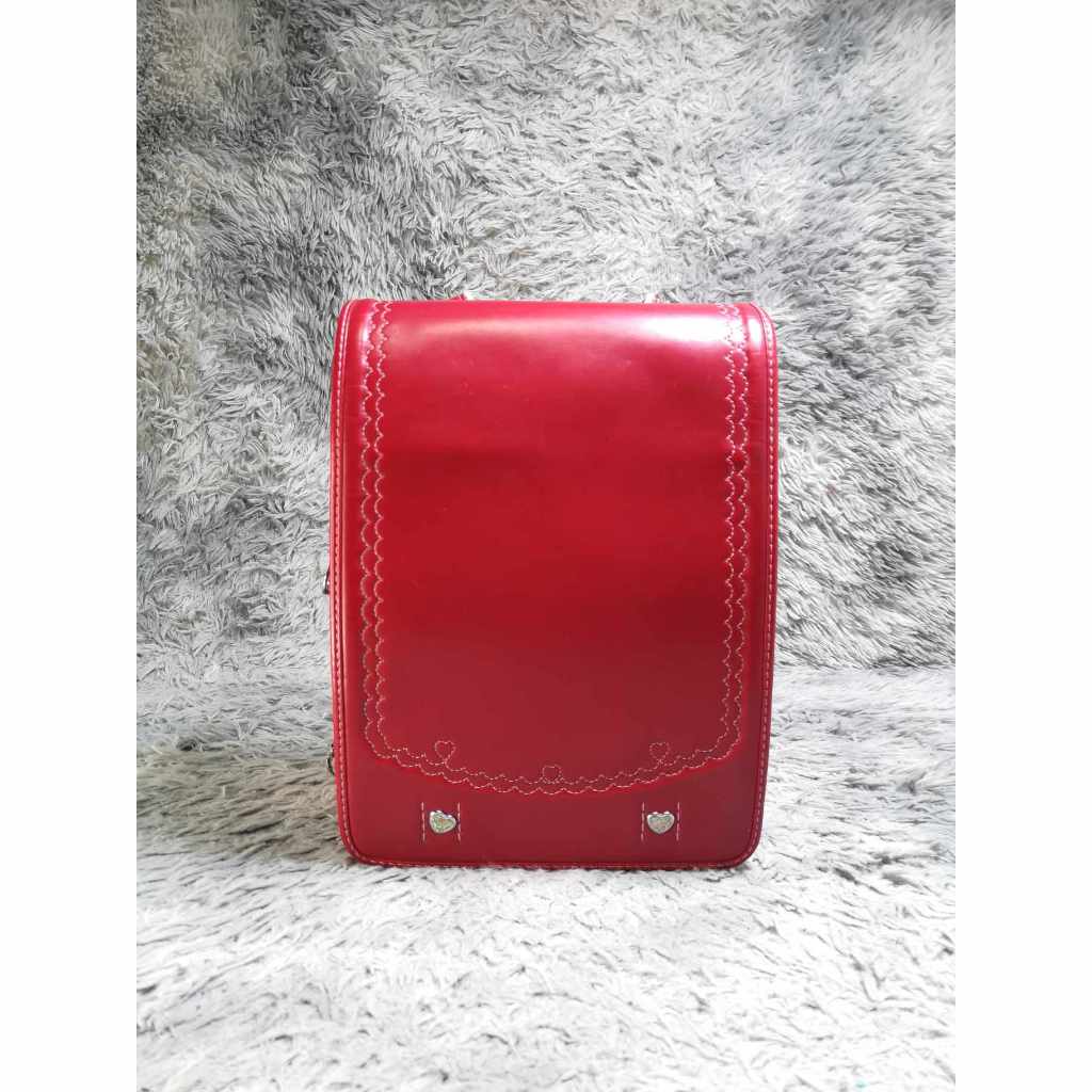 Red Randoseru Leather Backpack. | Shopee Philippines