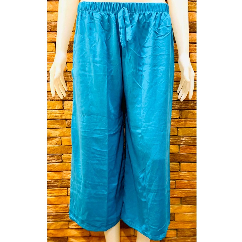 CHALLIS Plain Square pants w/Pocket (CAN FIT UP TO XL) | Shopee Philippines