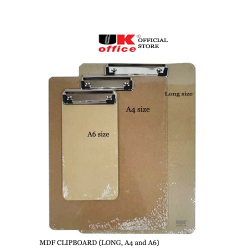 CLIPBOARD MDF AVAILABLE SIZES LONG,A4 AND A6 | Shopee Philippines