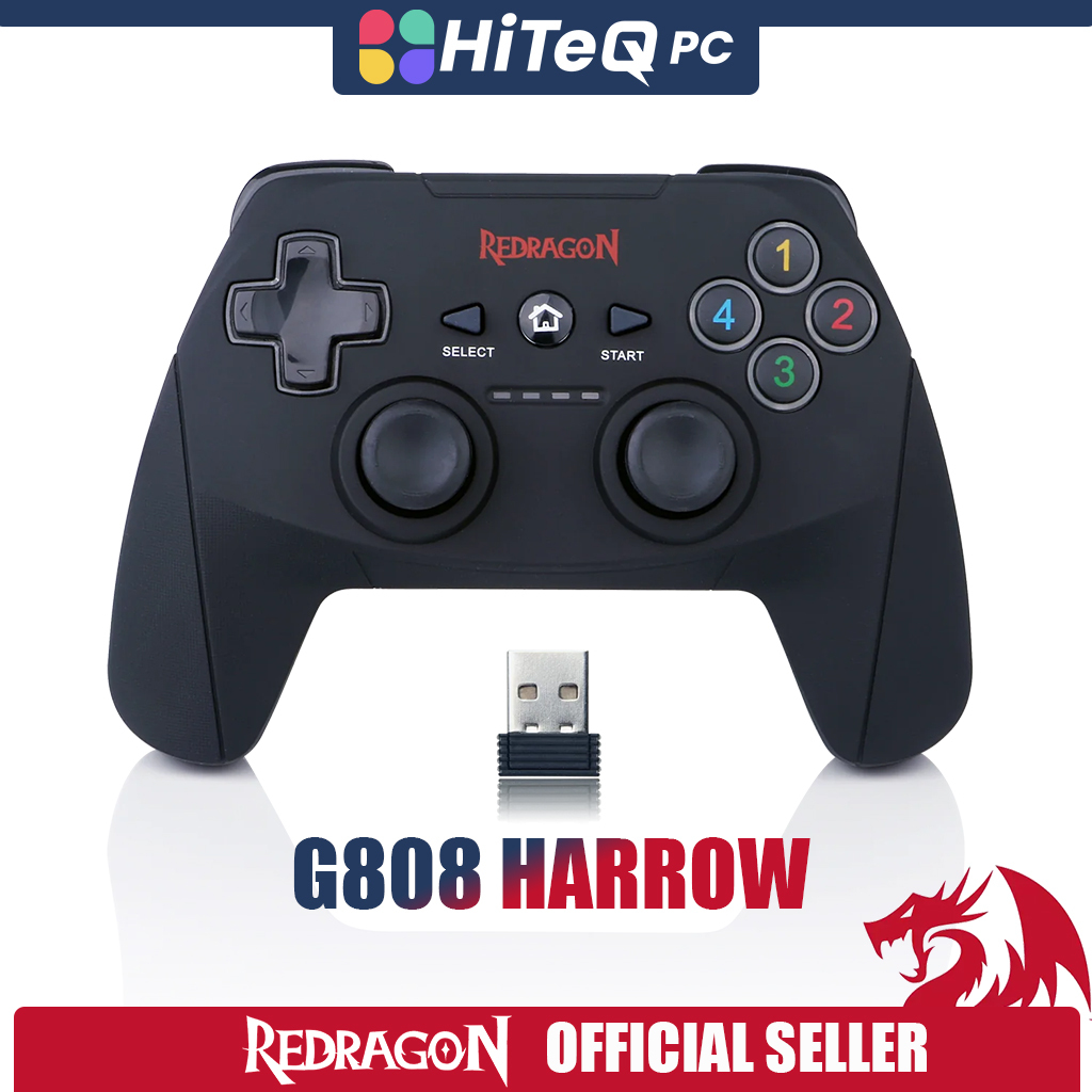 HiteqPC | Redragon G808 Harrow Wireless Gaming Controller | Shopee Philippines