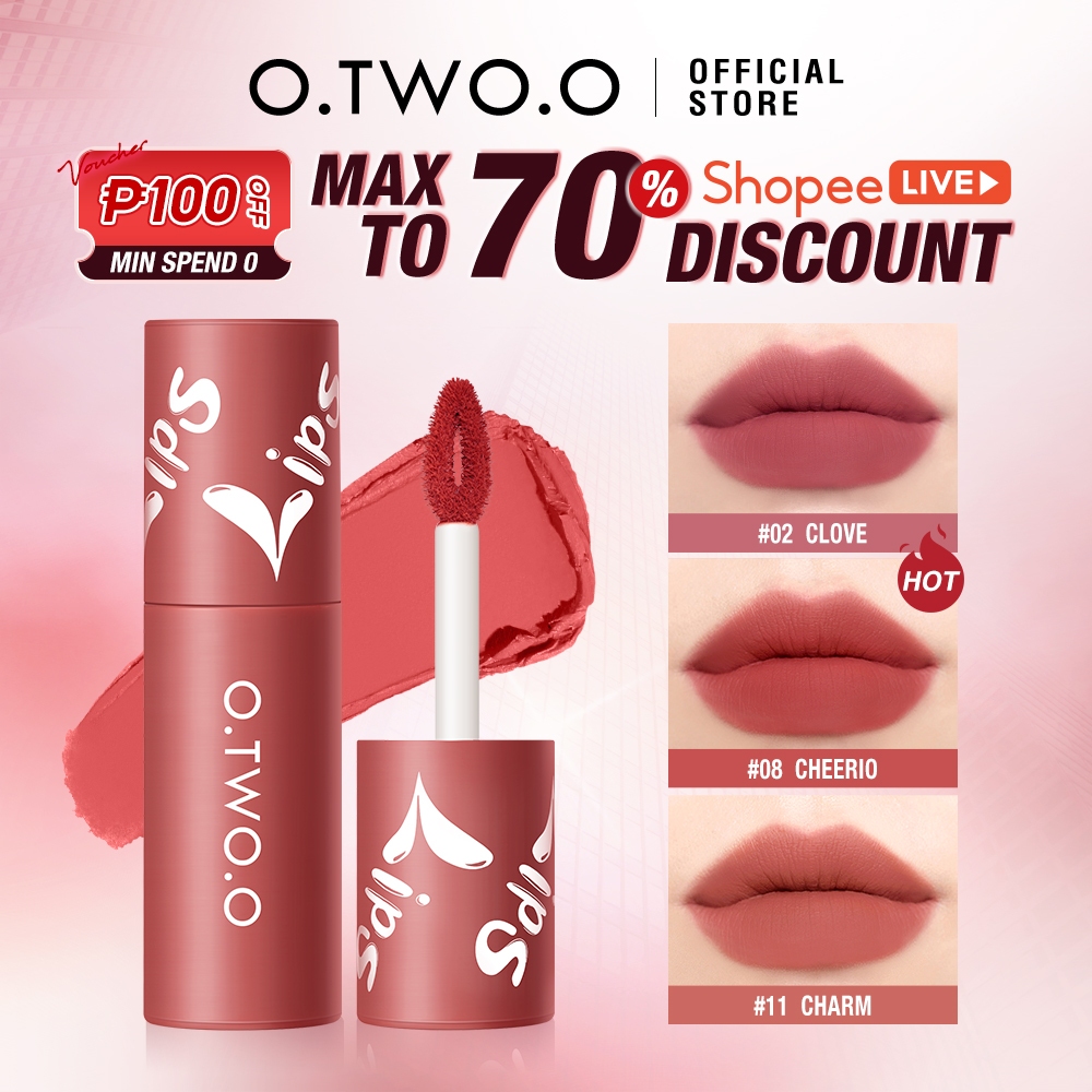 O.TWO.O Liptint Velvet Matte Lip & Cheek Dual-use Lip Clay High ...