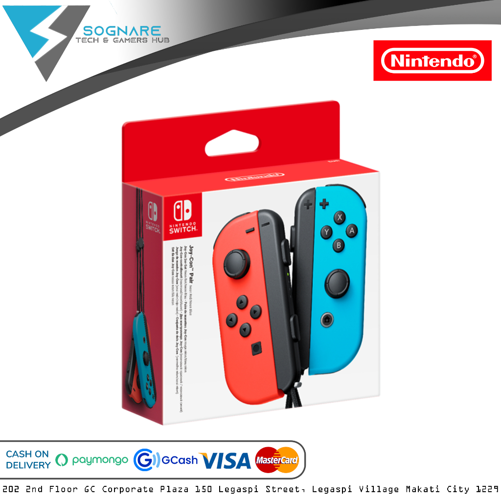 Nintendo Joy-Con Controller (L/NEON RED + R/NEON BLUE) | Shopee Philippines