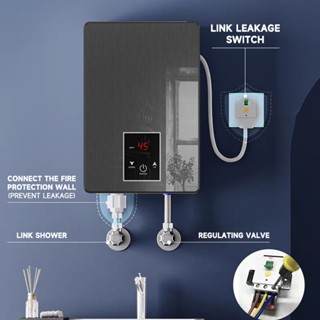 Yowxii Modern LCD Water Heater Shower Inverter Electric Hot And Cold ...