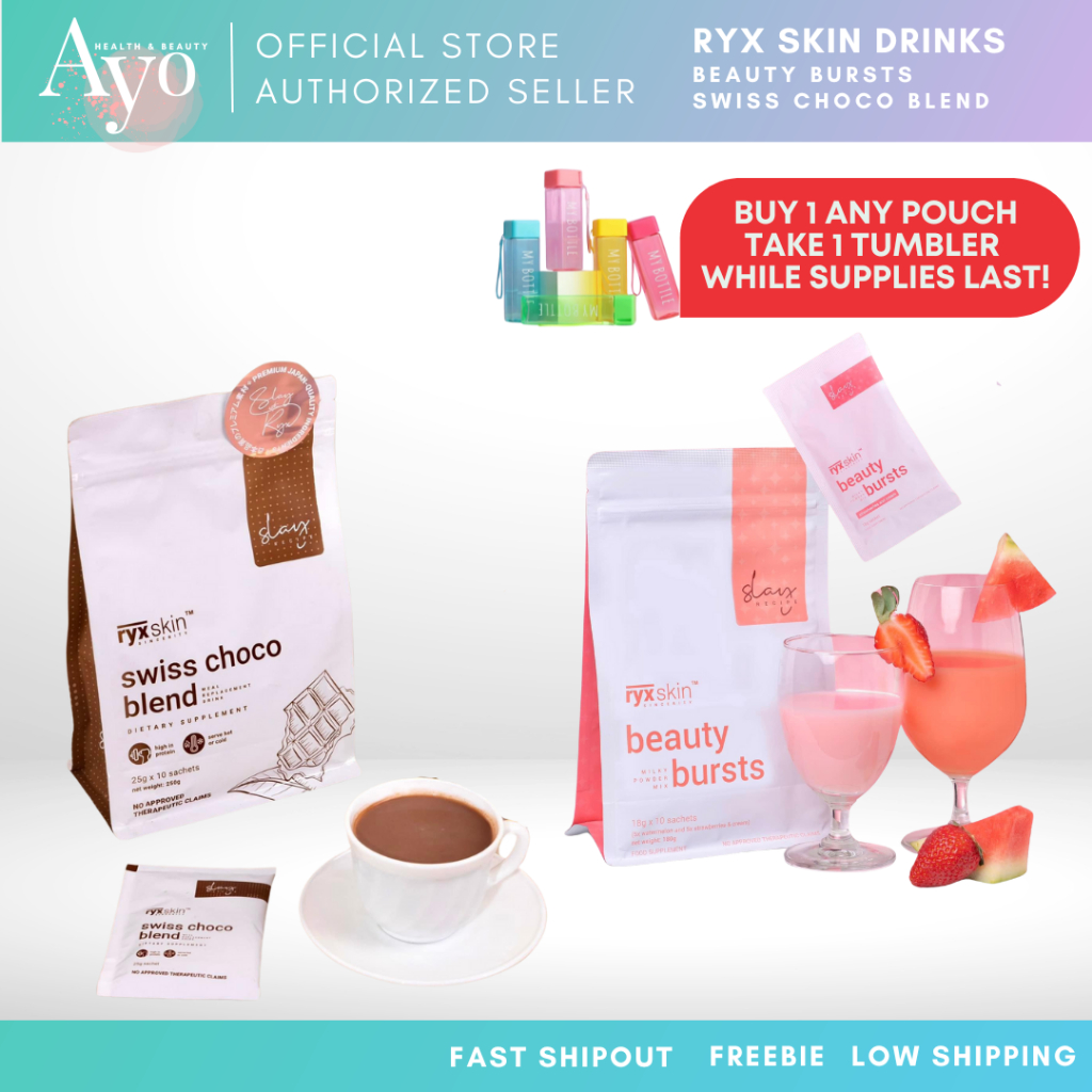 Ryx Skin B1T1 Swiss Choco Blend, Beauty Bursts Gut Glow Fiber Blend ...