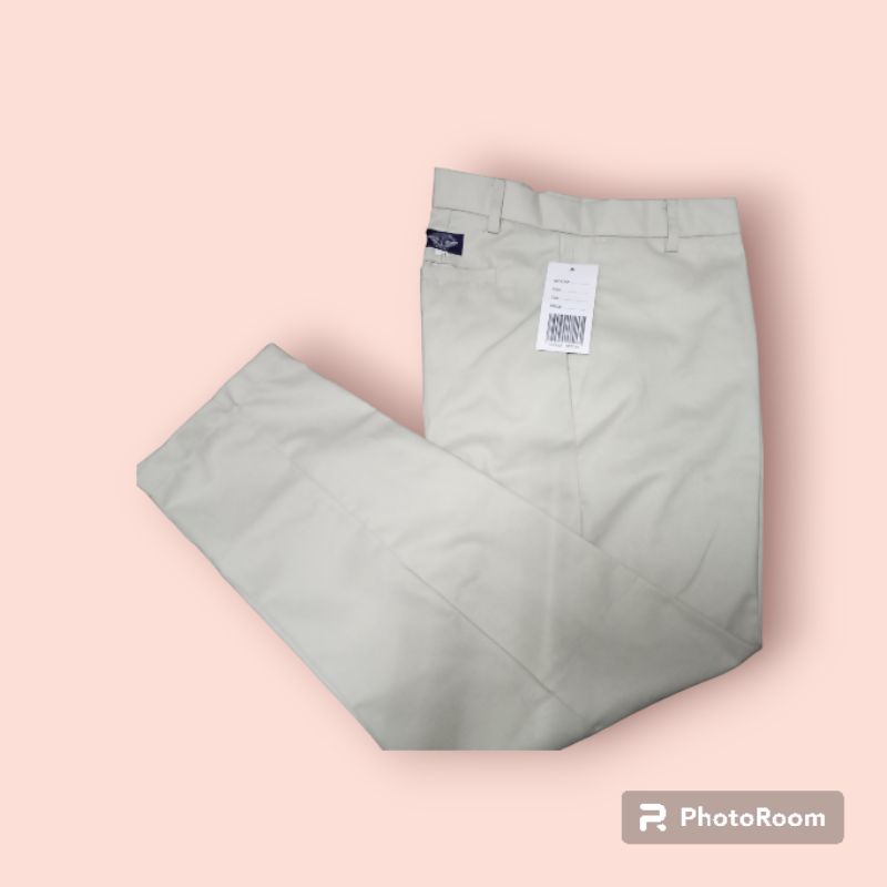 SLACKS COTTON TWILL CREAM FOR MEN | Shopee Philippines