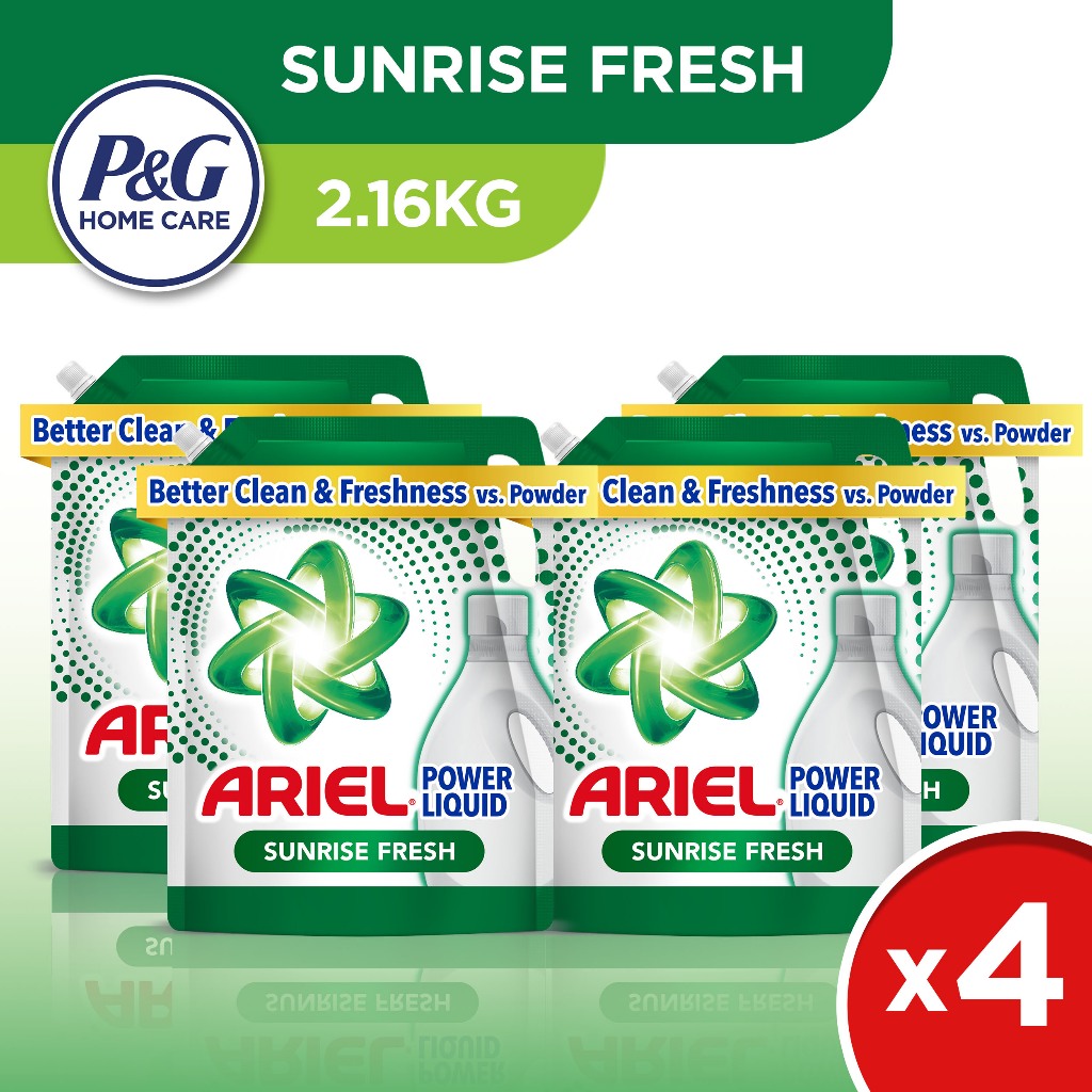 Ariel Liquid Detergent Floral Passion Sunrise Fresh Lavender Bundle 2.105KG -2.16KG Refill x 4 ...