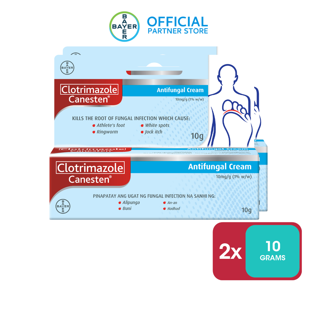CANESTEN® Clotrimazole Antifungal Cream for Buni, Hadhad, An-an ...
