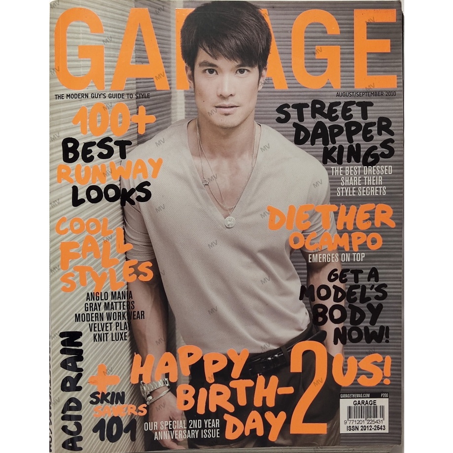 Garage Magazine The Modern Guy's Guide to Style Diether Ocampo Preloved ...