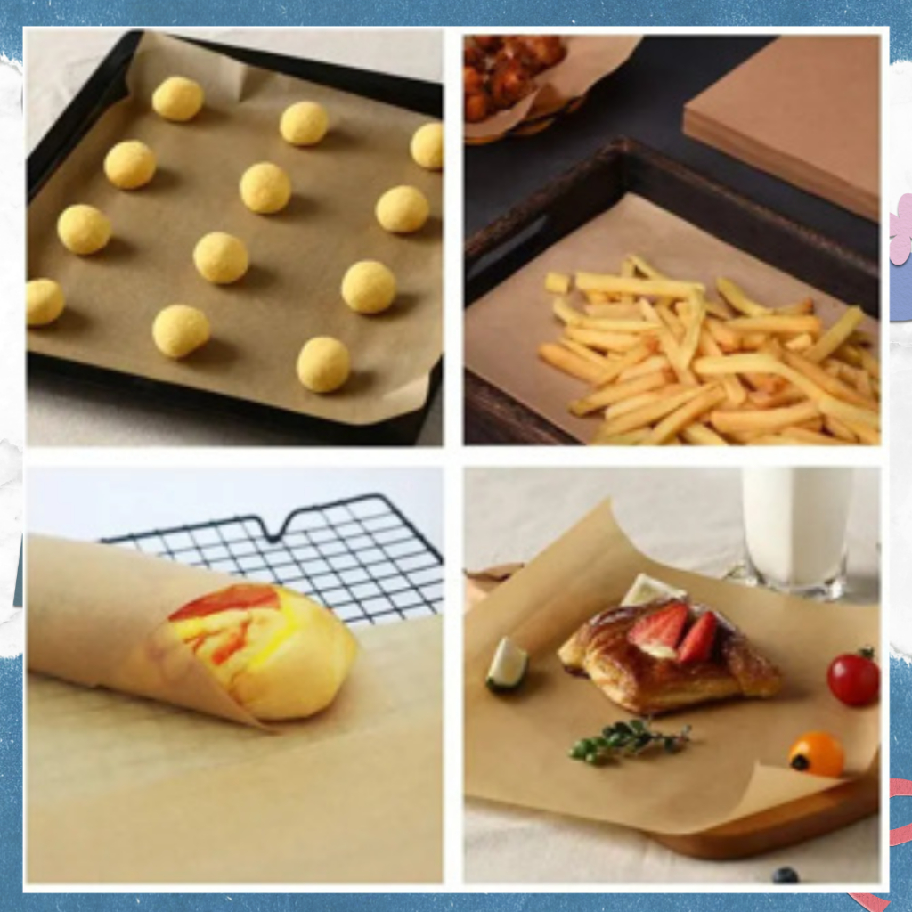 Brown Greaseproof Paper Food Liner Foodwrapper for EGGdrop Sandwich ...