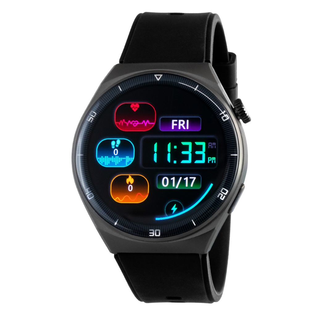 UniSilver TIME Unisex EONIX Smart Watch BP Oxygen Heart Rate ECG Black ...