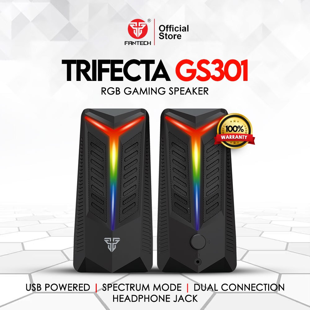 Fantech GS301 Trifecta RGB Gaming Speaker Bluetooth and Wired ...