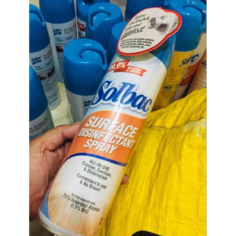 solbac surface disinfectant spray | Shopee Philippines